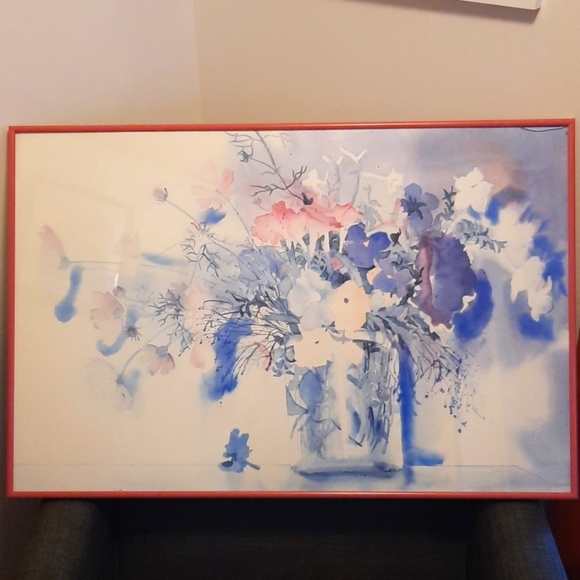 sanjan | Art | Sanjan Floral Still Life Watercolor Painting | Poshmark